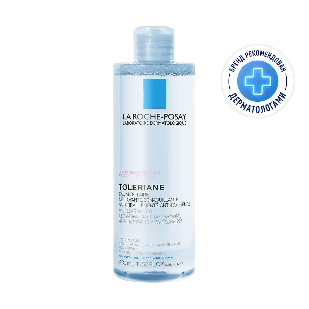 La Roche-Posay Toleriane мицеллярная вода для чувствительной кожи 400 мл 1 шт