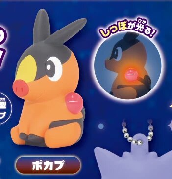 Оригинальный светящийся брелок-подвеска TOMY Tomica Pokémon Gacha Night Light с Пикачу и Генгаром Тёплая