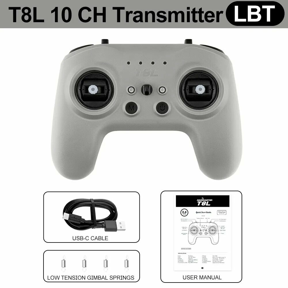 RadioMaster T8L ELRS LBT 10CH порTатИвHый пульт Pадиоуправлениe