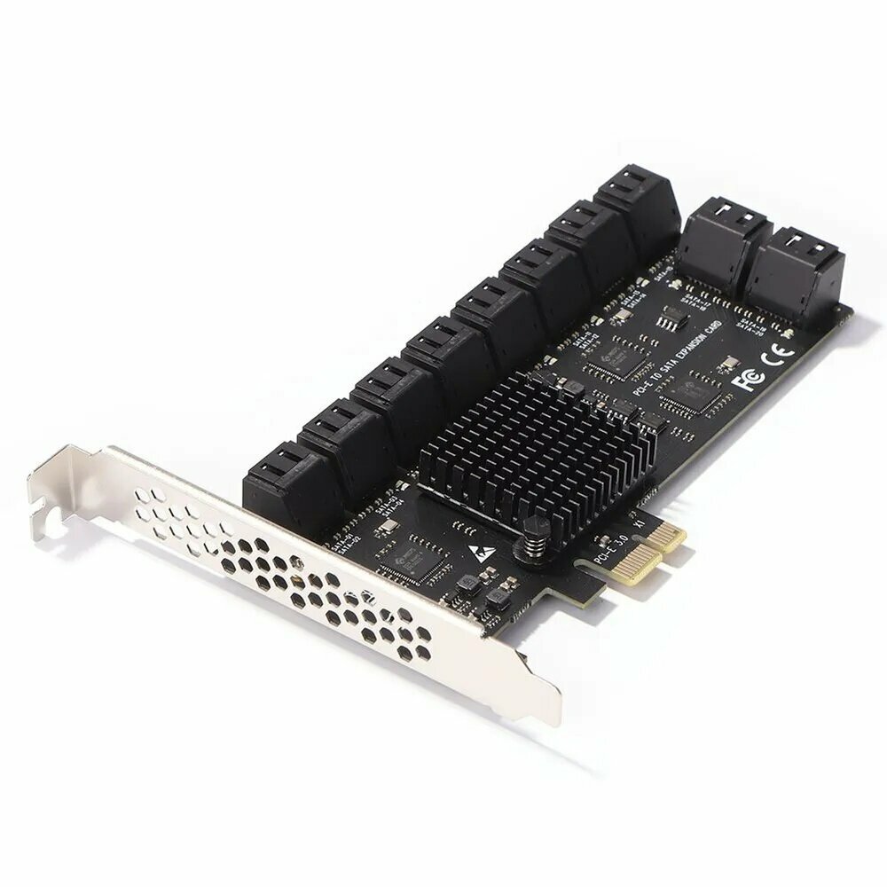 Контроллер SA3120J PCIe x1 в SATA 3.0, 20 портов для HDD/SSD