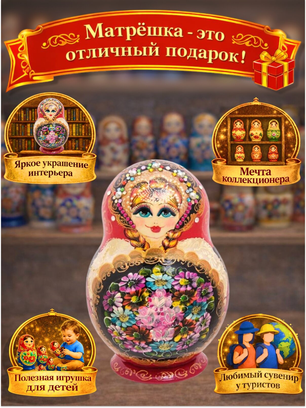 Матрешка Королевна Аксинья — фото 1