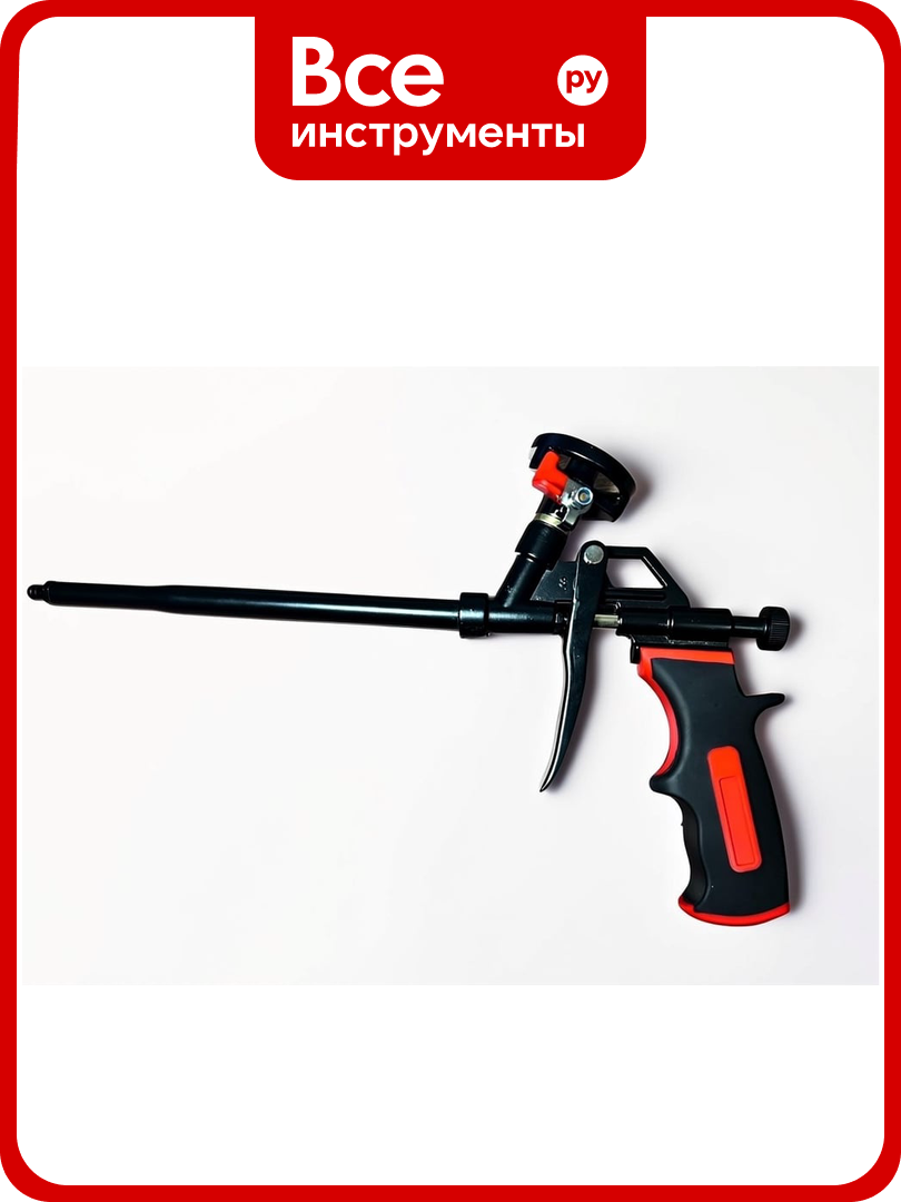 Пистолет REALTOOLS RTL-FG-TEFB, для монтажной пены, тефлоновое покрытие, сталь, двухкомпонентная рукоять