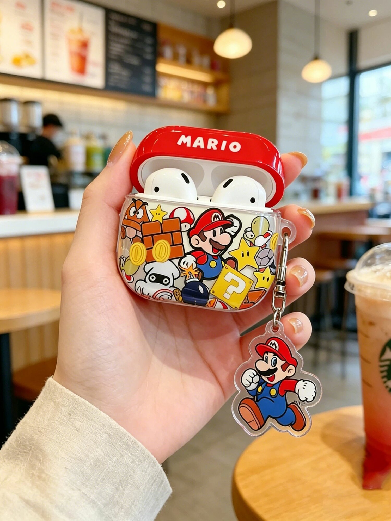 Кейс для Apple AirPods Pro 2 Марио (Mario), комбинированный цветной аксессуар