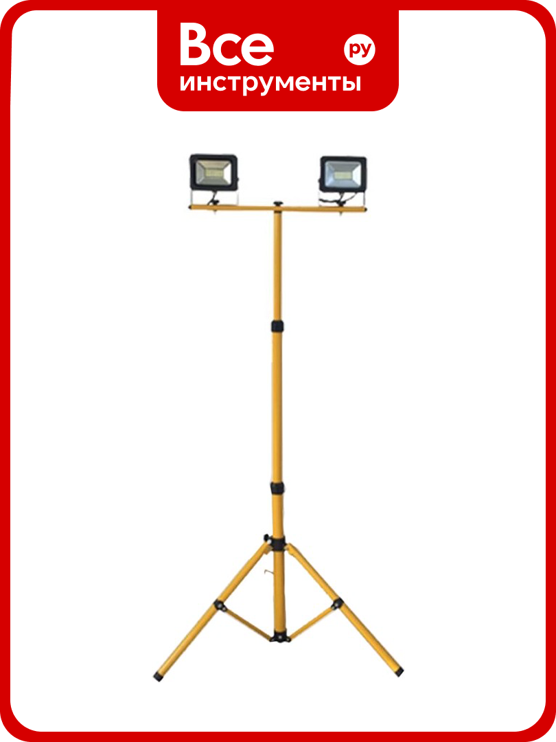 Прожектор FL-LED Light-PAD STAND 2x20W Grey 4200К 4000Лм 2x20Вт AC220-240В 70-164x60x60см 2600г-2 x На стойке 616524