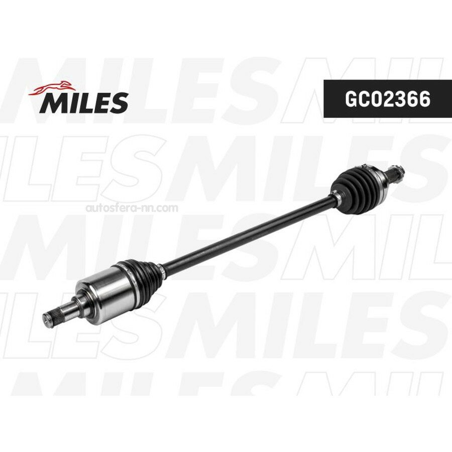 MILES GC02366 Привод в сборе AUDI A1/ SKODA FABIA/RAPID/ VW POLO 14- прав.