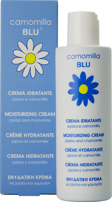 Camomilla BLU Крем для тела для чувствительной кожи для взрослых и детей 0+ Moisturizing Cream Jojoba And Chamomile 200ml