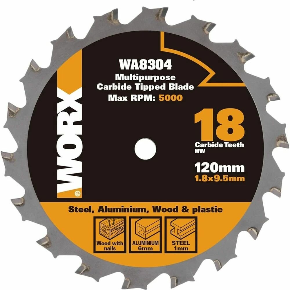 Пильный диск универсальный (120х1.8х9.5 мм) WORX WA8304