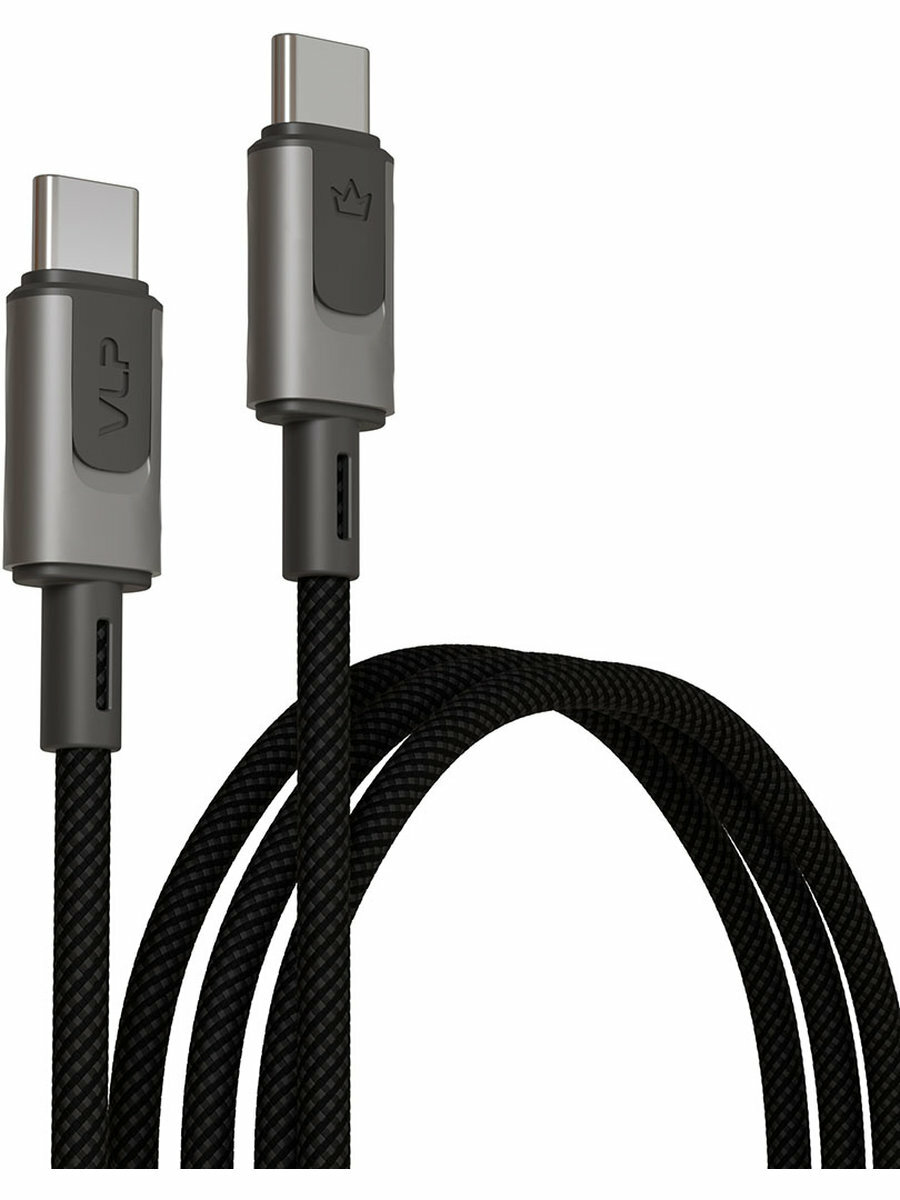 Кабель VLP Force Line USB-C / USB-С ,1,2 м, 5 А, цвет чёрный