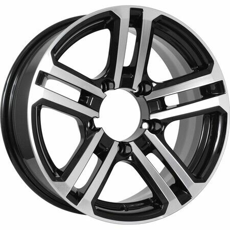 Колесный литой диск КиК Палладика R16x7 5x139.7 ET5 CB98 Almaz_black