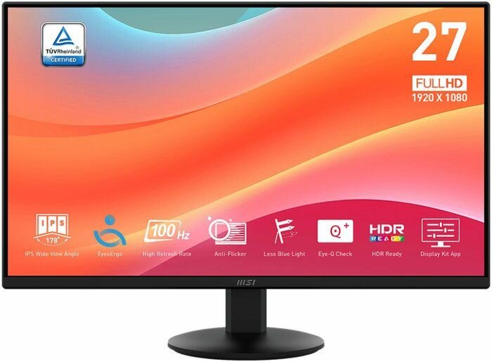 MSI 27" Монитор MP272L (9S6-3PD6CT-008), черный