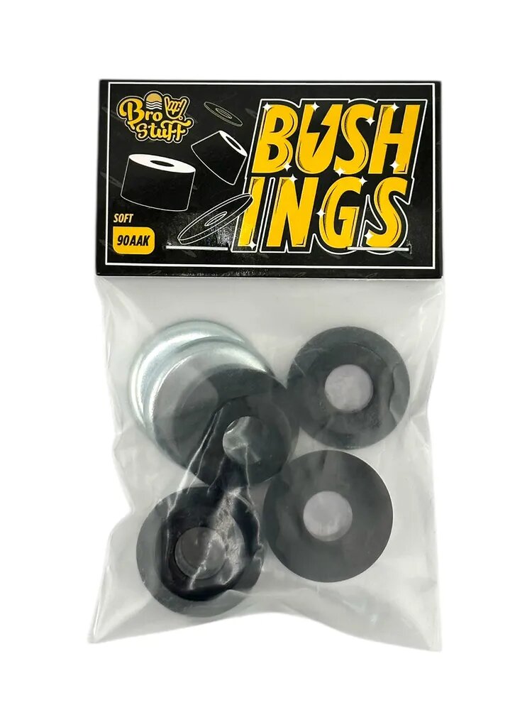 Амортизаторы для скейтборда BroStuff medium bushings 90aak black