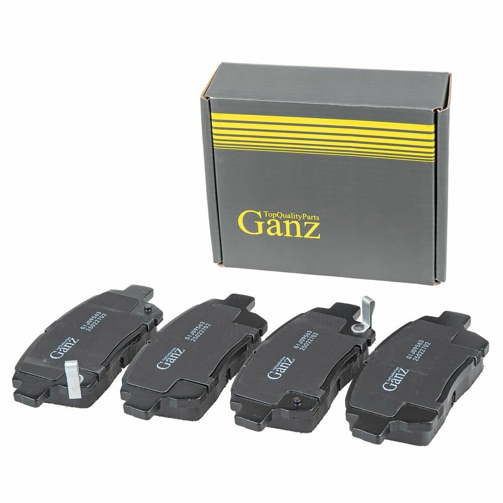 GANZ Колодки тормозные передние для GEELY/LIFAN/TOYOTA YARIS (CP10) GIJ09563