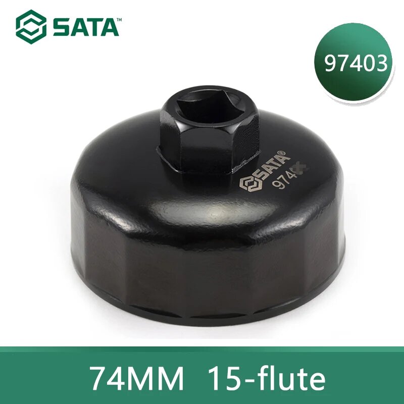 SATA ключ для масляного фильтра 74 мм, 15-flute, 97403