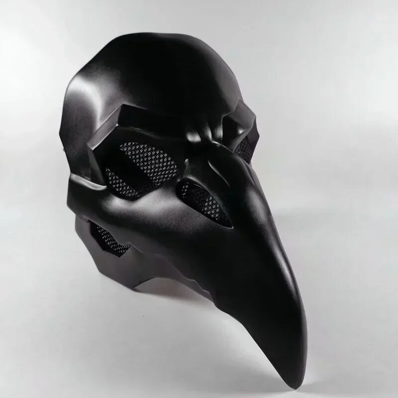 Черная маска панк доктор, No LED eyes