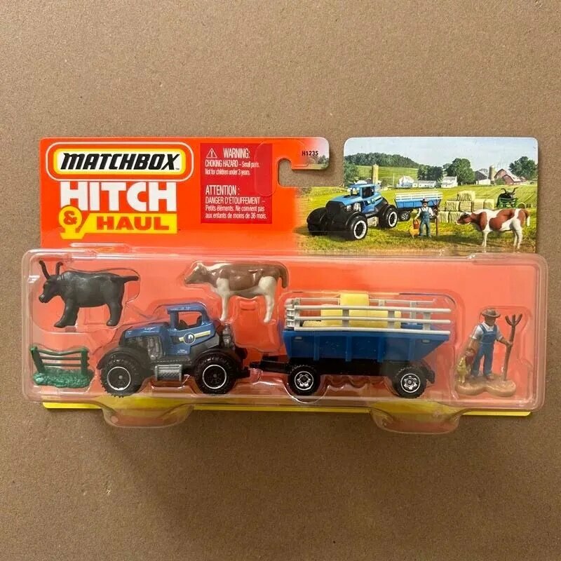 Matchbox, набор грузовиков и транспортеров, 1:64 литые модели(Транспортер для перевозки скота)