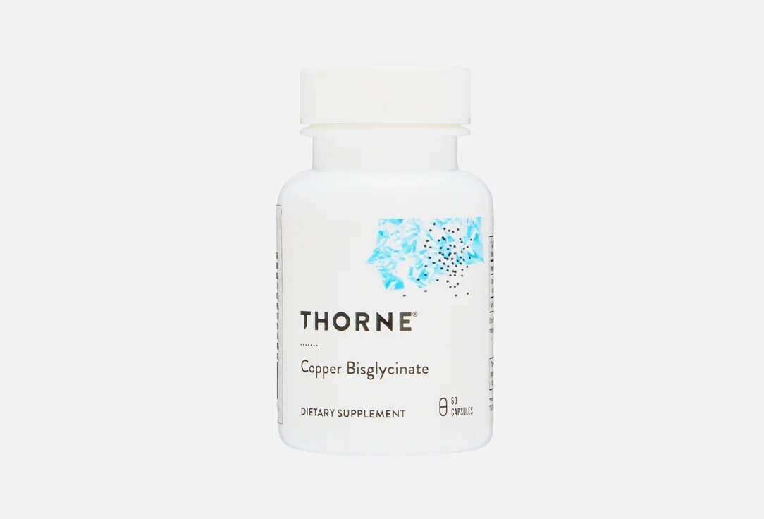 Thorne 2 мг в капсулах Бисглицинат Меди 60 шт