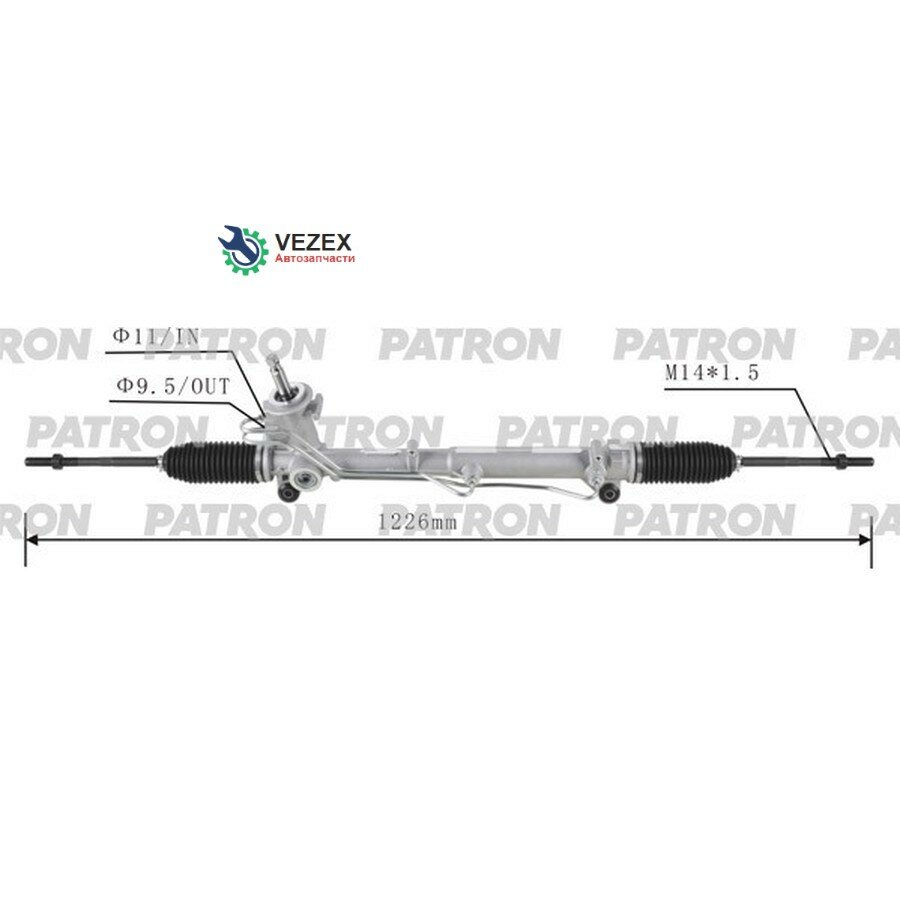 PATRON PSG3081 Рейка рулевая