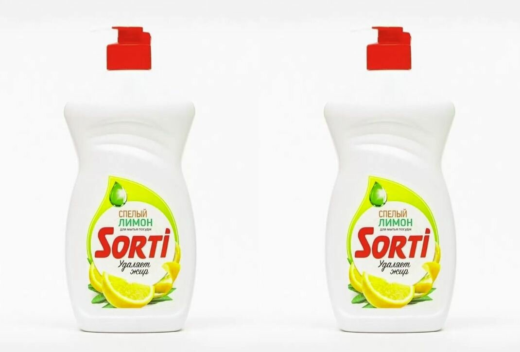 Sorti Средство для мытья посуды Лимон, 450 г, 2 шт