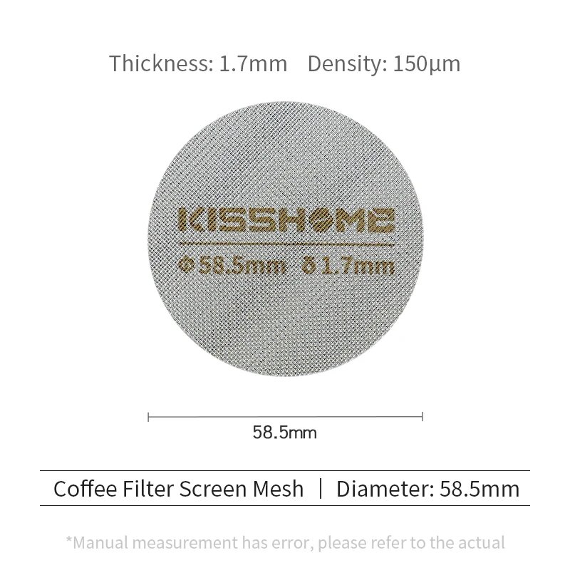 Многоразовый конусный фильтр для кофе 51/53,5/58,5 мм Breville, Sage, Delonghi 58.5mm 1.7mm