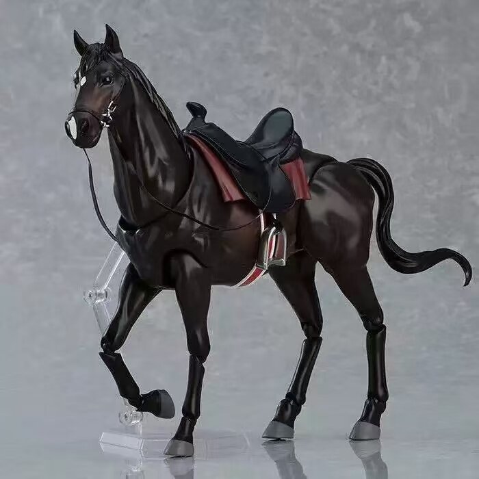 Пластмассовая модель игрушка лошади/Суставы подвижны/с подставкой/1:12 -kg