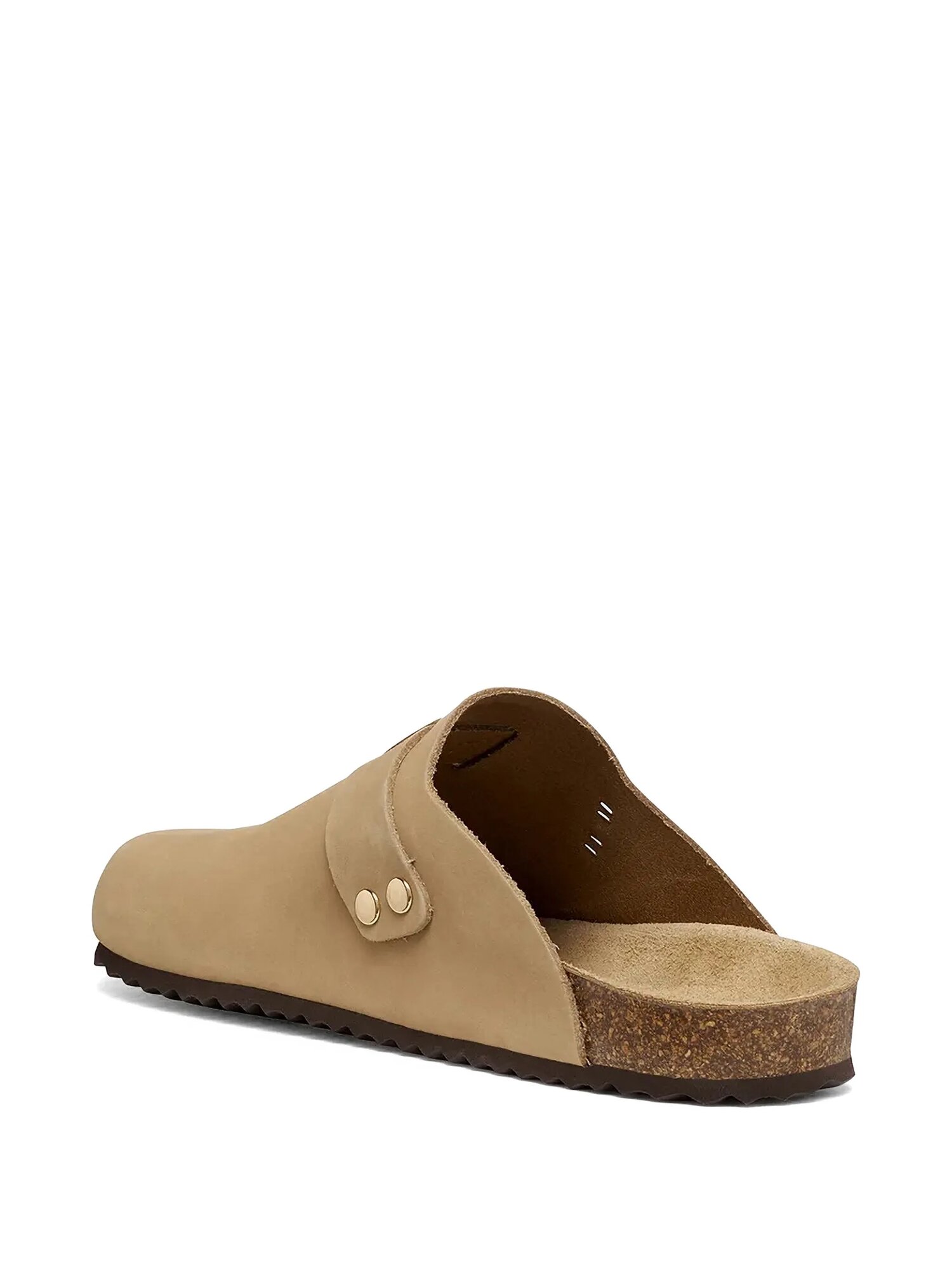 Шлёпанцы GEOX Buckle-fastening leather slides, размер 40 EU, разноцветный — фото 1