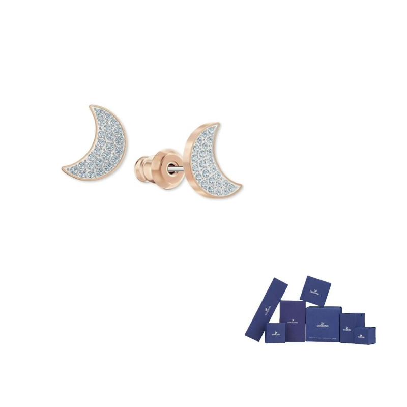 Серьги пусеты, кристаллы Swarovski