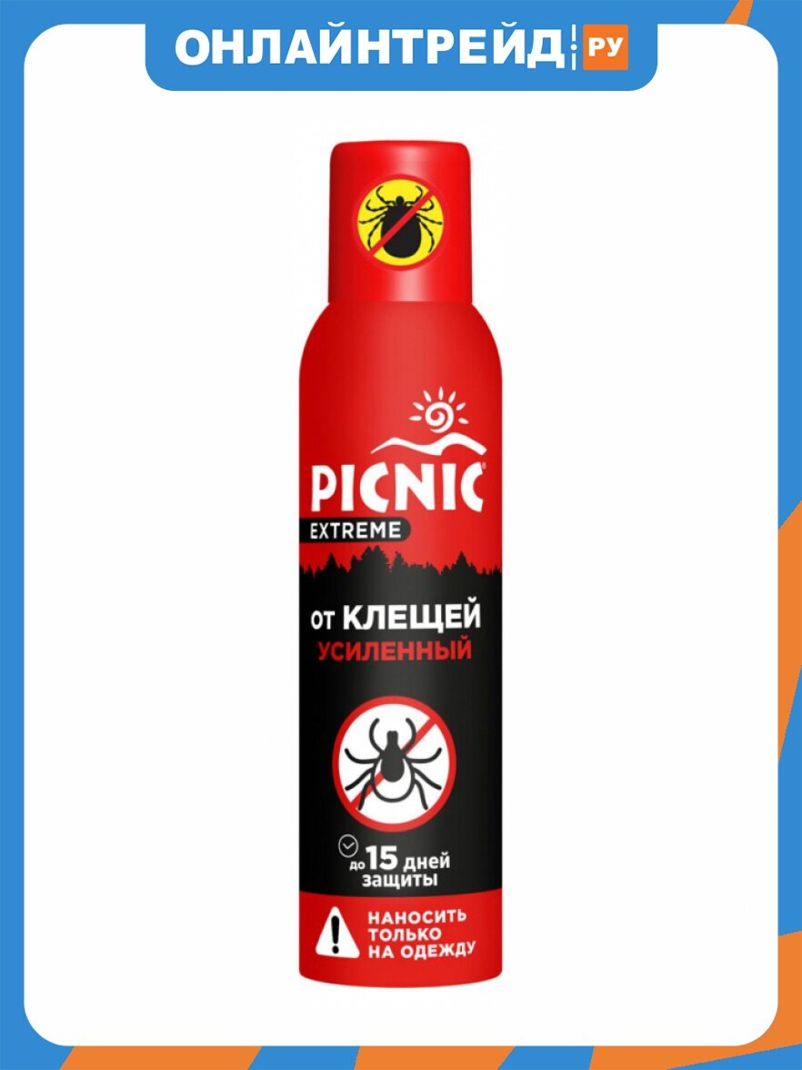 Аэрозоль Picnic Extreme от клещей, 150 мл