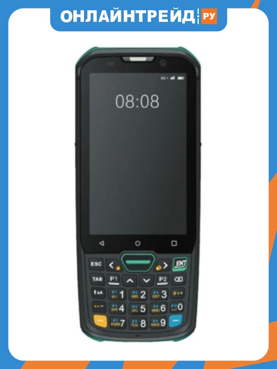 Терминал сбора данных Mindeo M40 2D/WiFi/LTE/NFC/4/64Gb/AND13/5100mAh/USB/EU/ремень