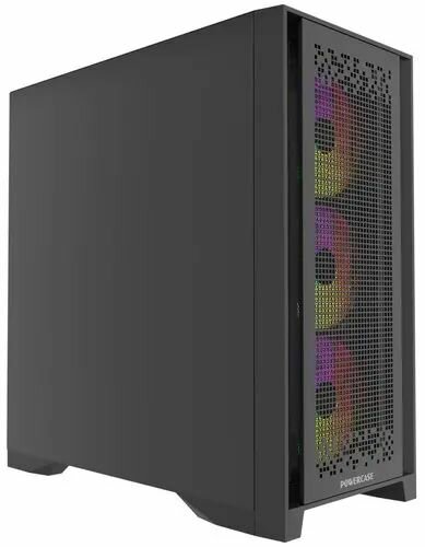 Компьютерный корпус PowerCase ByteFlow Pro CP ARGB (CH9CLPB-A4) черный - Midi Tower, E-ATX, USB 3.2 Gen 1 Type-A, USB 3.2 Gen 1 Type-C