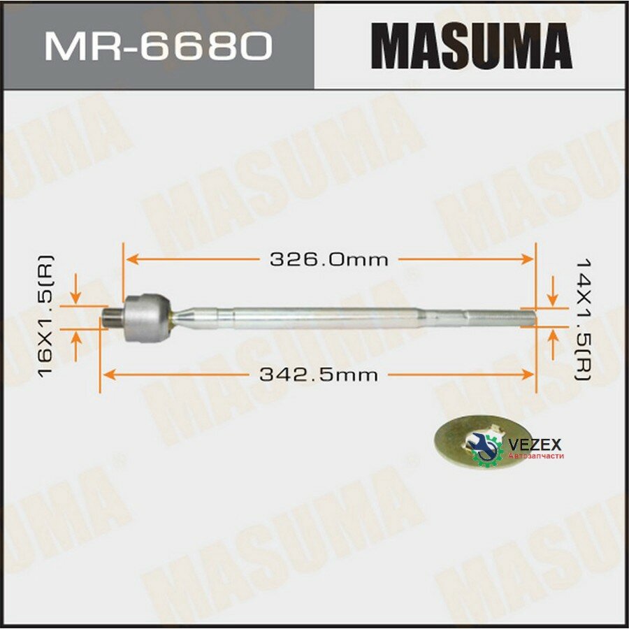 MASUMA MR-6680 тяга рулевая!\ Subaru Forester 2.0/2.5 08>
