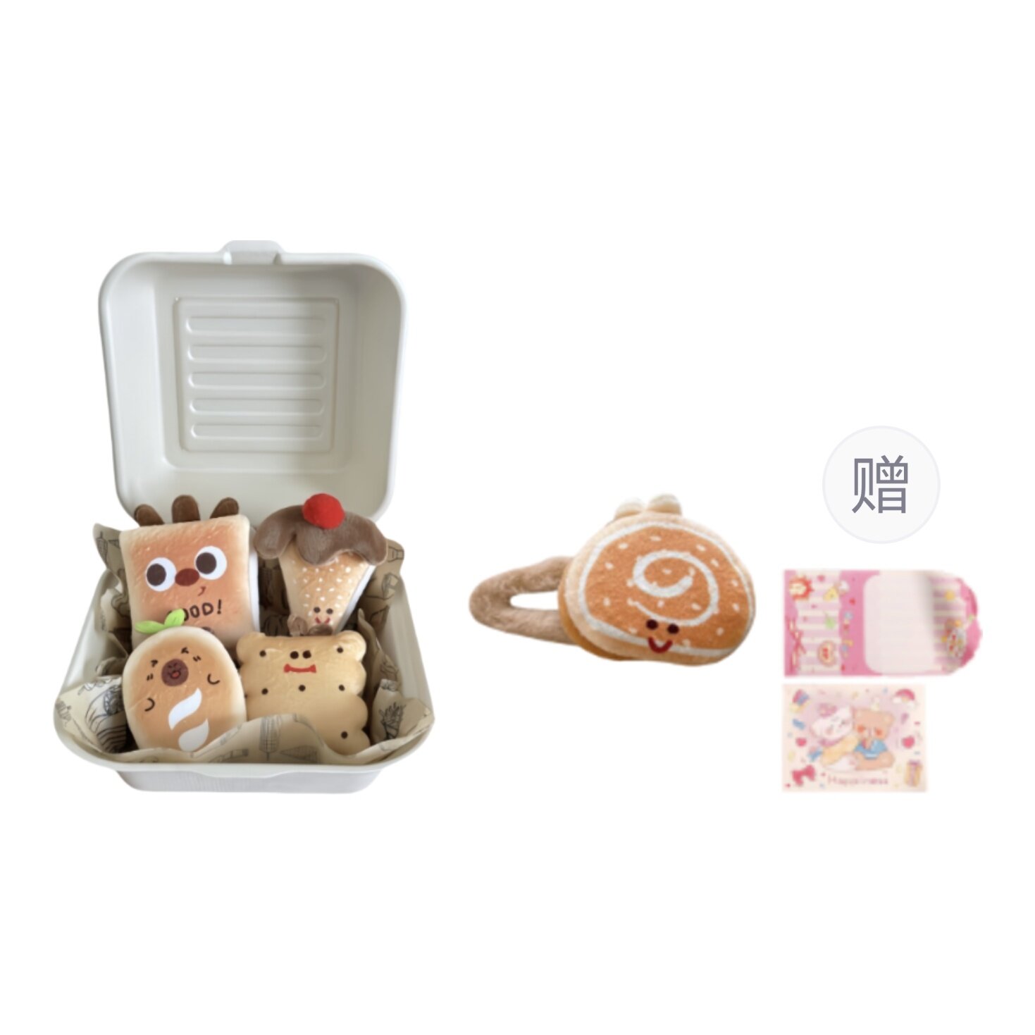 Шарф Delicious Afternoon Tea Dessert Lunch Box+CH Curly Hair Clip