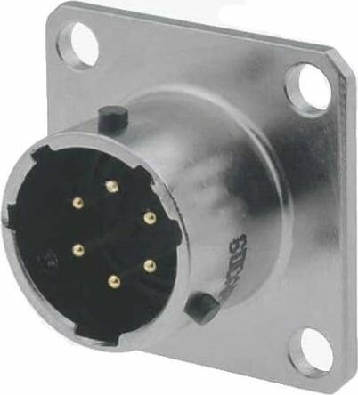 AMPHENOL PT02A1006P023 Разъем: круглый, фланец (4 отверстия), на панель, PT, гнездо, 7,5А, 1шт