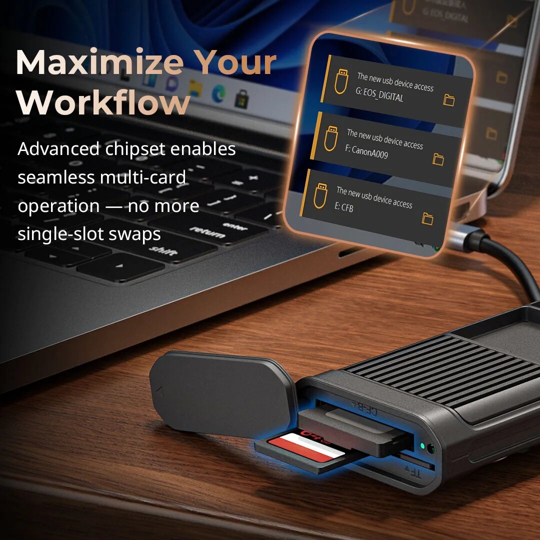 SmallRig Многофункциональный кард-ридер с футляром для CFexpress Type A CFexpress Type A — фото 1