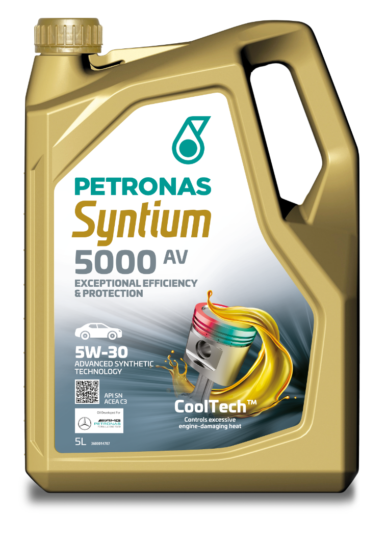 Моторное масло Petronas Syntium 5000 AV 5W-30, 5л, артикул 70950M12EU