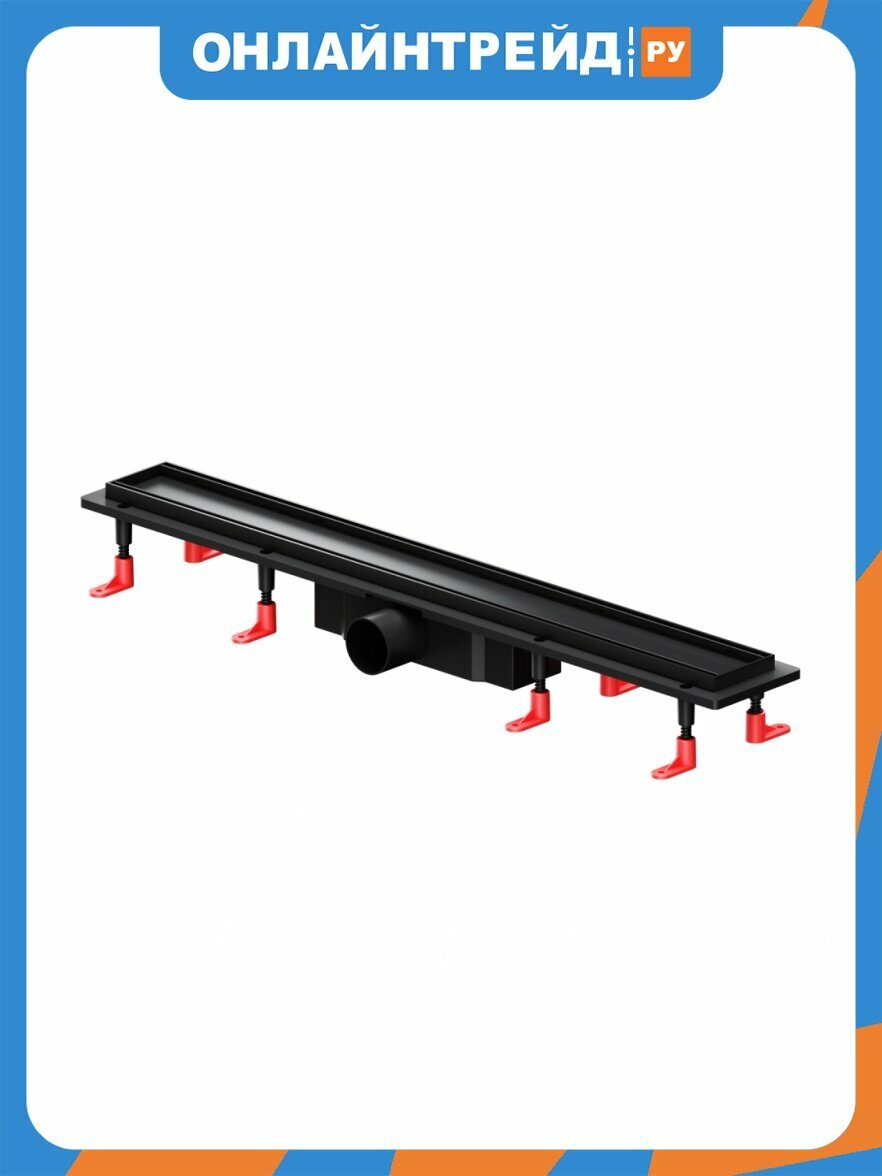 Трап для душа Am.pm W02SC-U11-070-04BM PrimeFlow линейный универс затвор Tile 70см цвет черн мат