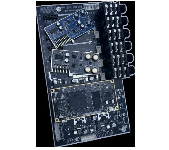 Плата ADSP-21489 2шт 8выход, PCM4202, PCM1798, USB, Type 14