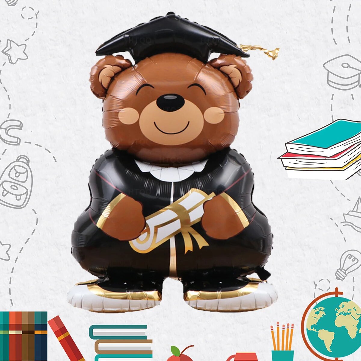 Воздушные шары фольгированные EACH PARTY медведь-врач и сова XXL 150см Bear