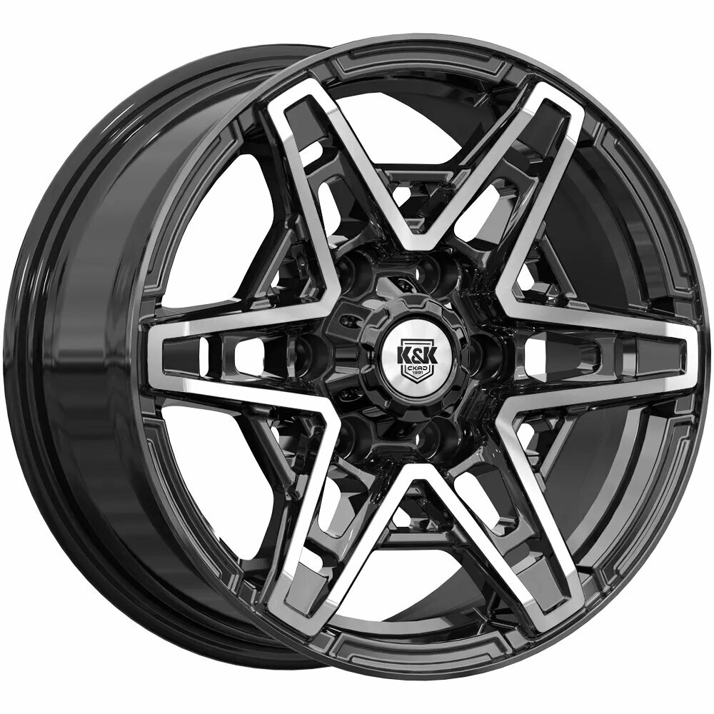 Диск автомобильный K&K Блэкберн 8x17 6x139,7 ET25 106,1 Алмаз черный