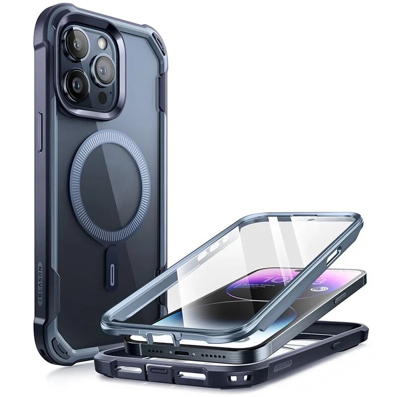 Чехол I-BLASON AresMag для iPhone 15 Pro Max, Синий