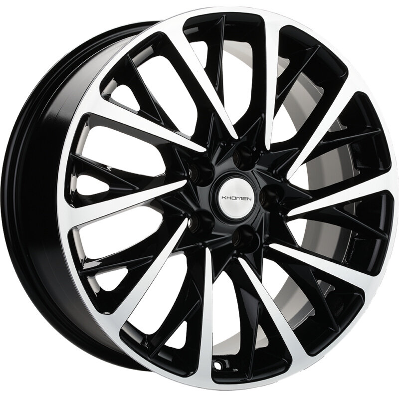 Литой колесный диск Khomen Wheels KHW1804 (Chery Tiggo) 7,5x18/5x108 ET40 D60,1 Black-FP