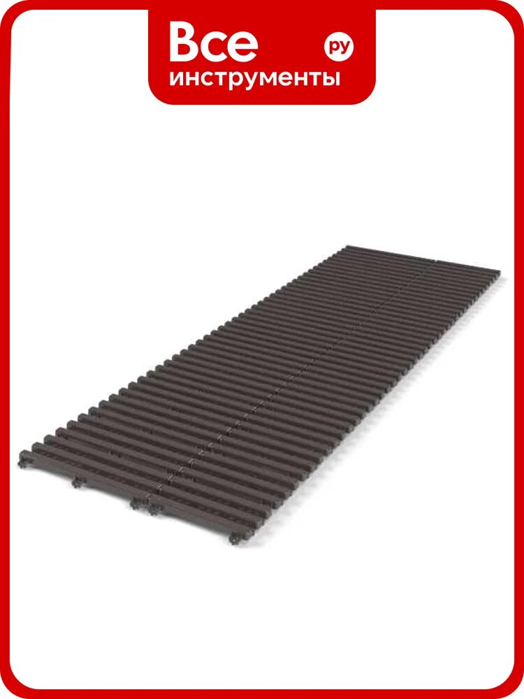 Садовая дорожка Еврогрядка EGDOR50x100, пластик, 50 см x 1 м, цвет венге