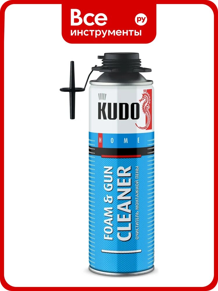 Очиститель монтажной пены KUDO FOAM&GUN CLEANER HOME KUPH06C, пластиковая, для труднодоступных мест