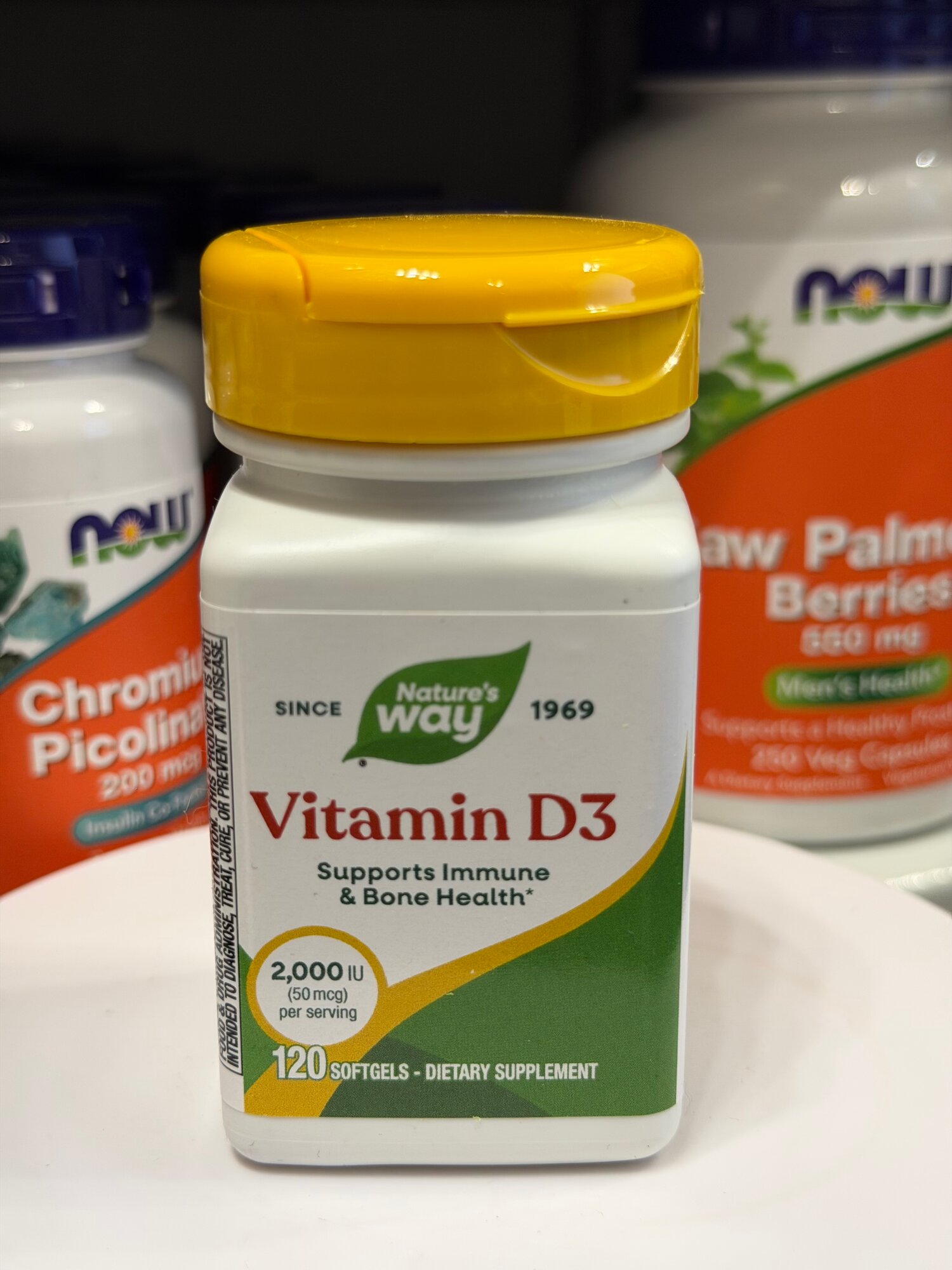 Nature’s Way Vitamin D3 2000, для иммунитета 120 гелевых капсул