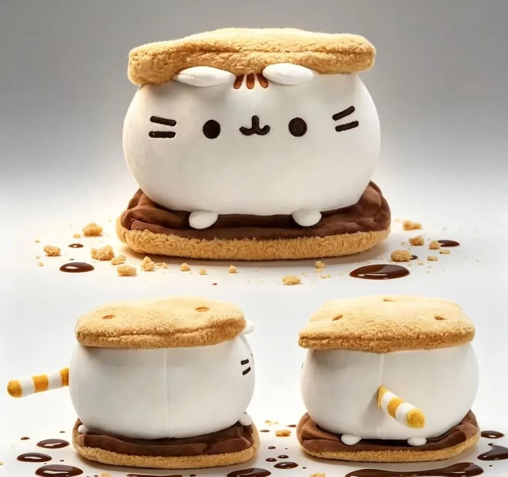 Мягкая игрушка "Pusheen the Cat" (Кот Сэндвич) с Сэндвич 15 см