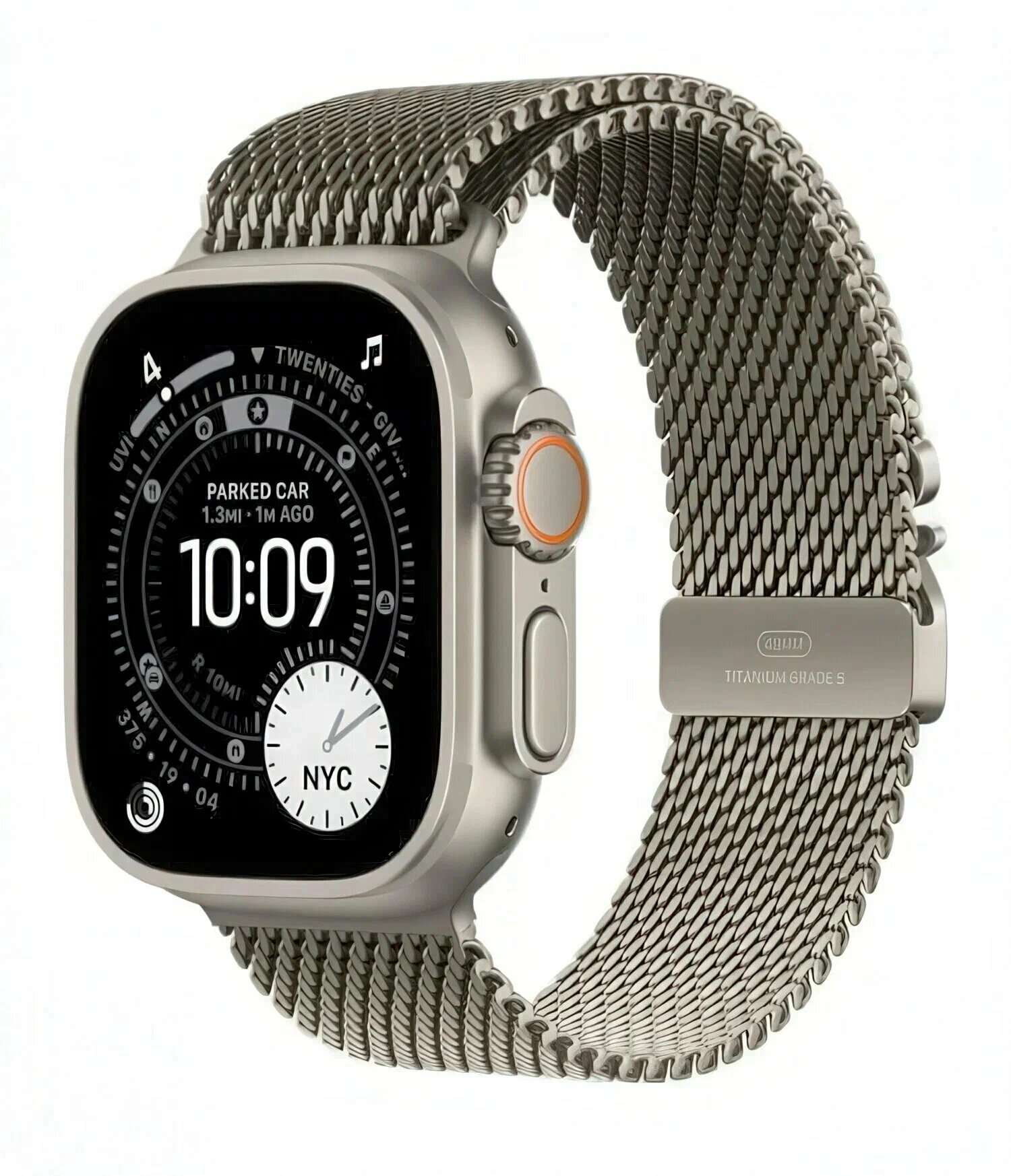 Смарт часы Apple Watch Ultra 3 Natural Titanium Case with Natural Titanium Milanese Loop (L) Регион - LL