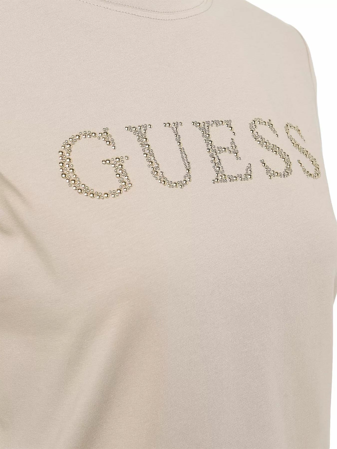 Футболка GUESS, размер XS, бежевый — фото 1