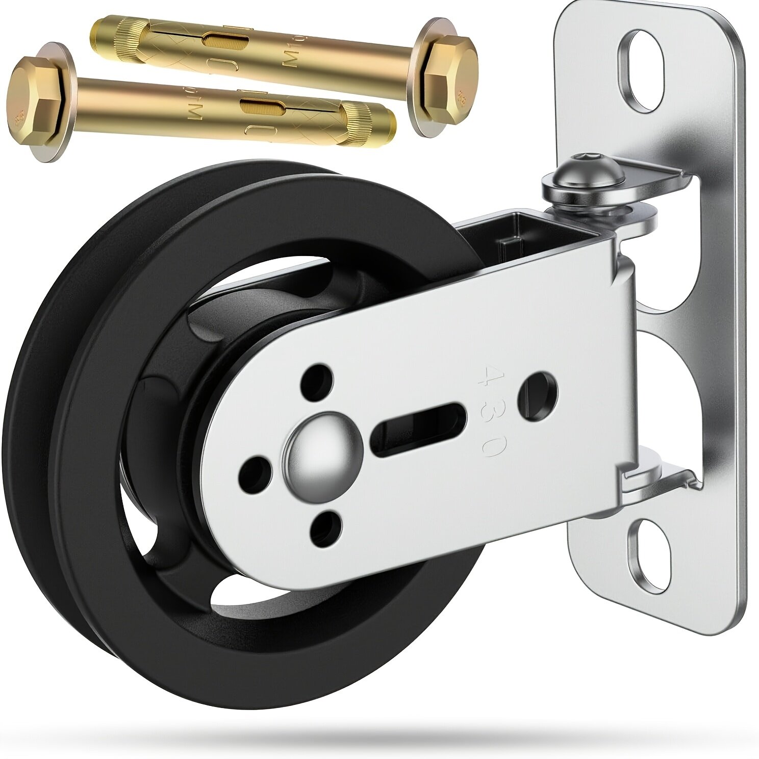 Настенный фитнес-блок с тросом, нейлоновый ролик, модель New Nylon Wheel, 1 шт.