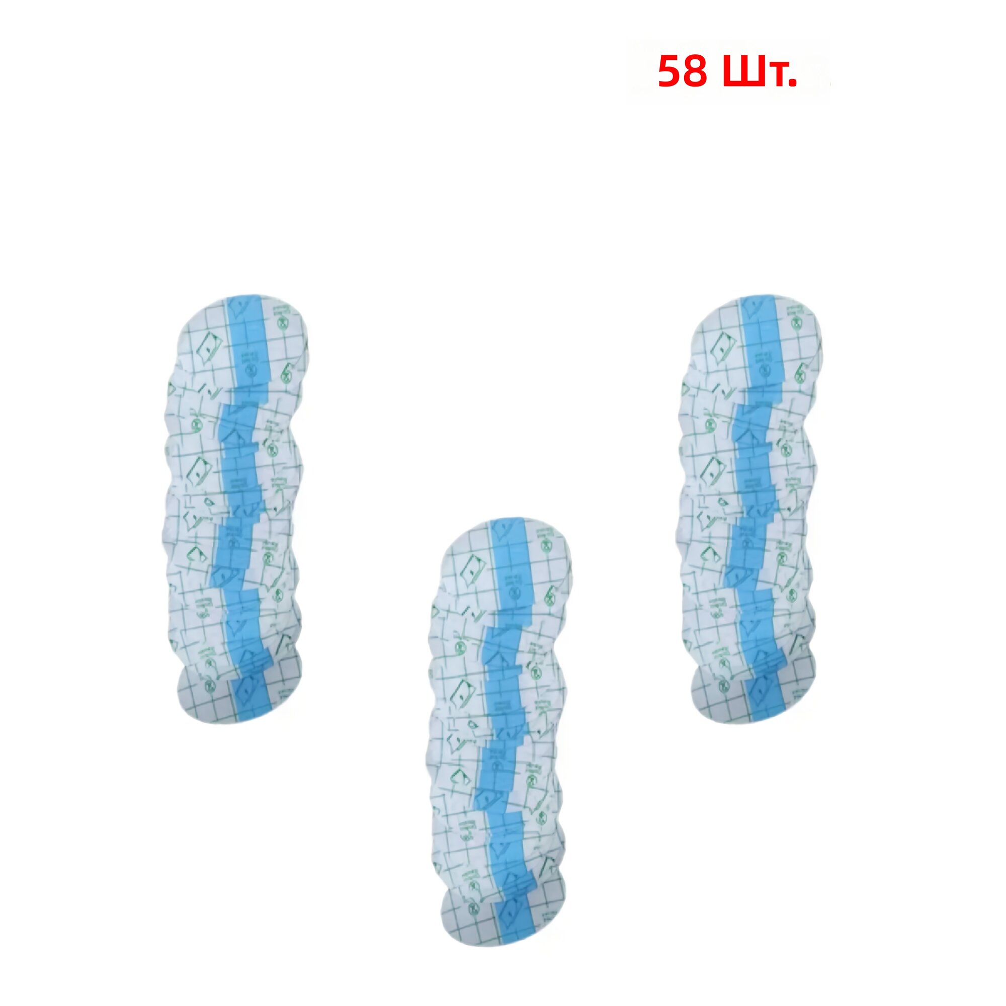 Водонепроницаемые наклейки для ушей для купания младенцев, 58 шт.