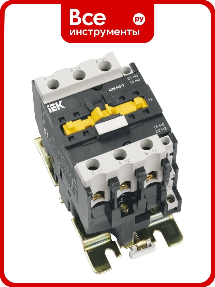 Контактор IEK КМИ-48012 80А, 380В, ИЭК, KKM41-080-400-11
