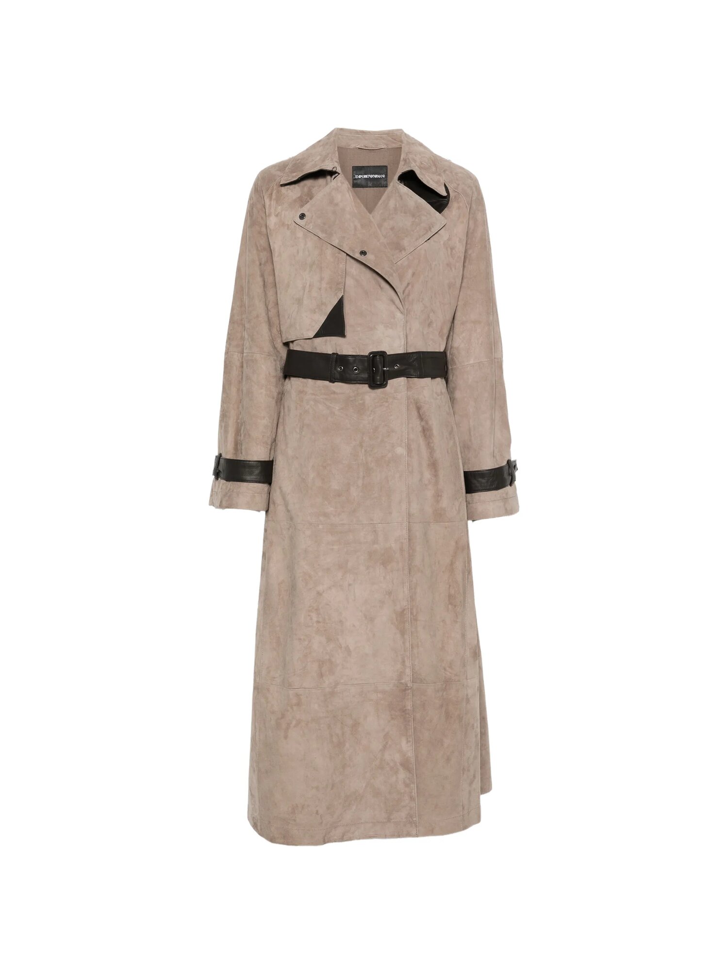 Пальто Belted suede trench coat